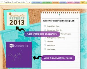 Travel Made Easy with Microsoft OneNote Travel Template {Giveaway ...