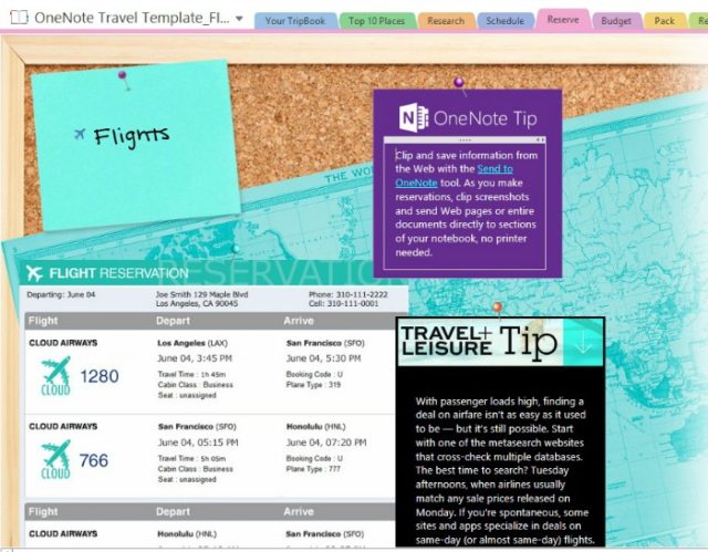 Travel Made Easy with Microsoft OneNote Travel Template {Giveaway ...